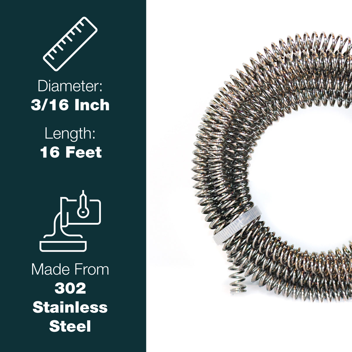 3/16″ × 25′ Stainless Coil + 16′ Gravel Guard Kit | 4LifetimeLines®
