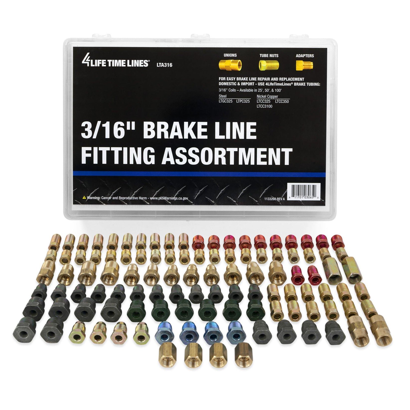 3/16″ Brake Line Fitting Assortment Kit | 4LifetimeLines