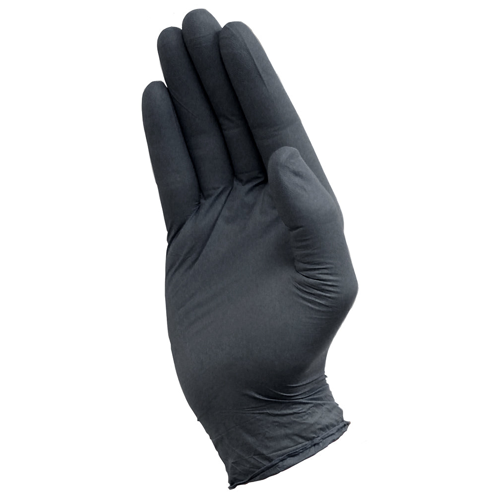 Black Nitrile Disposable Work Gloves, Latex & Powder Free | 4LifetimeLines
